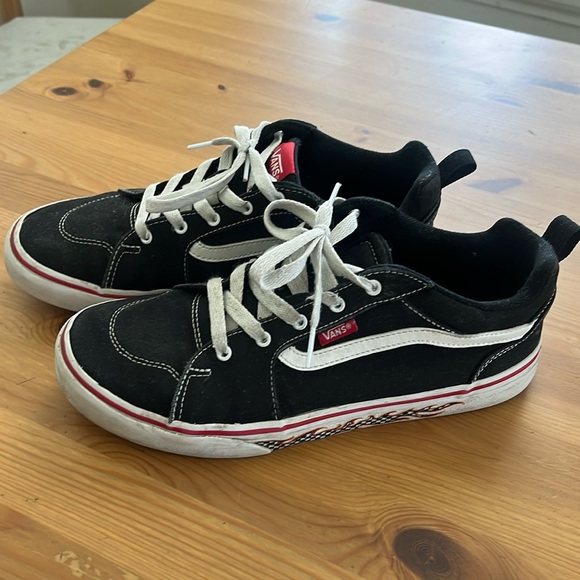 Vans | Shoes | Vans Filmore Flame Check Sidewall Boy | Poshmark